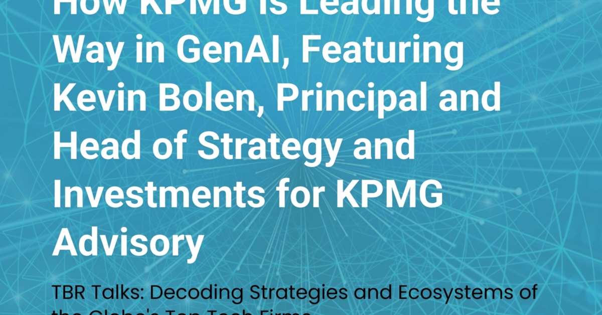 How KPMG Is Leading the Way in GenAI, Featuring Kevin Bolen, Principal ...