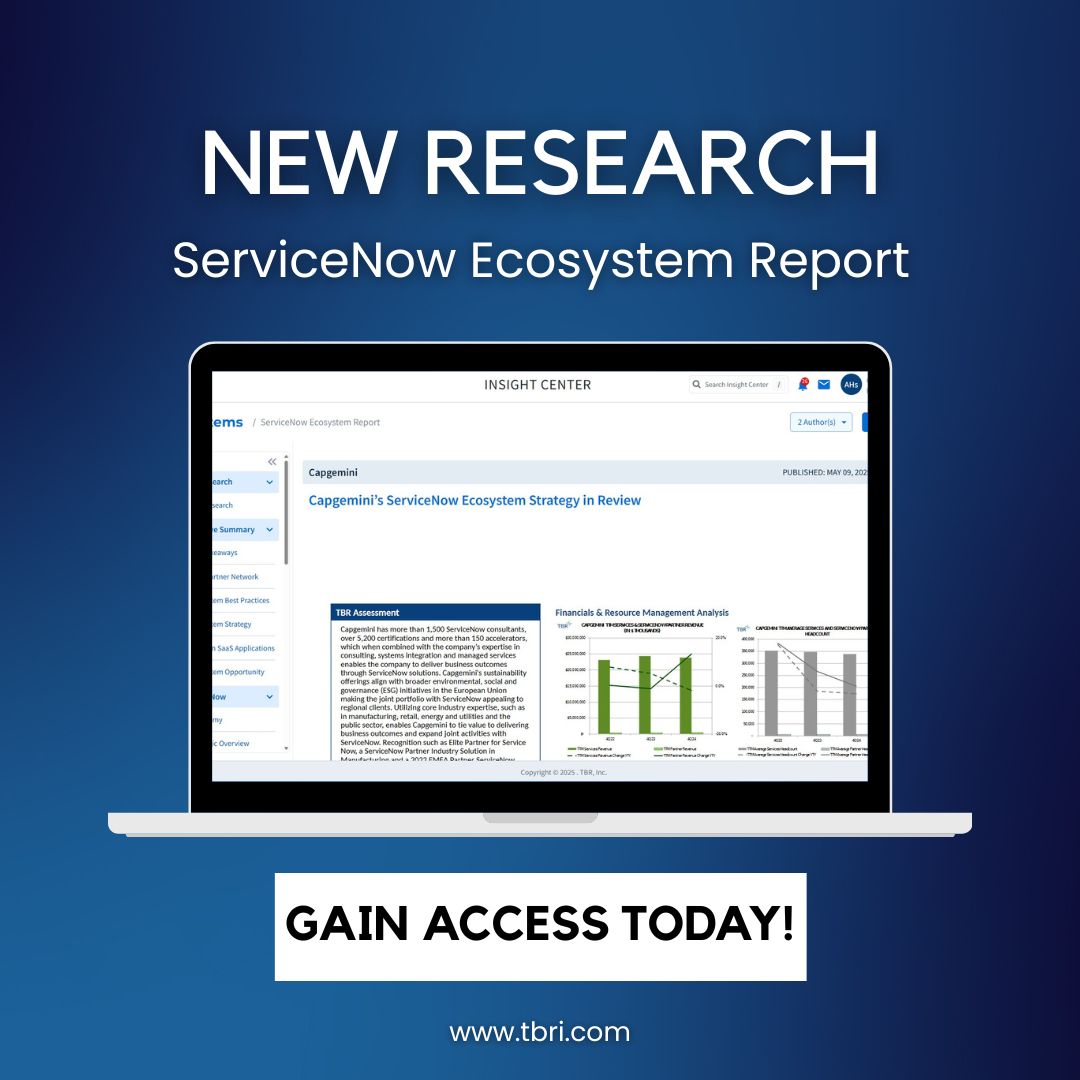 TBR Launches ServiceNow Ecosystem Report